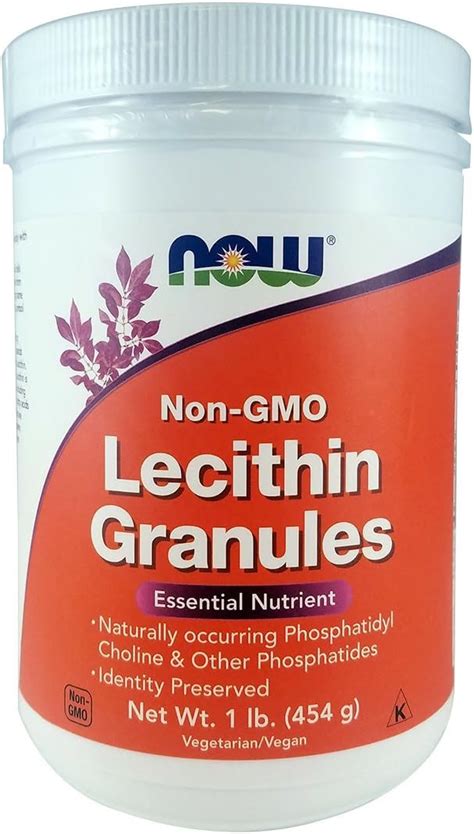 Amazon Lecithin Granules Non Gmo Now Foods Lbs Granule Health