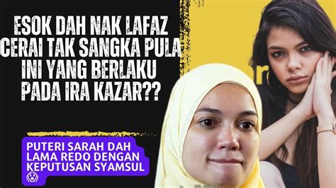 Gempar Esok Adalah Tarikh Syamsul Bakal Lafazkan Cerai Pada Sarah