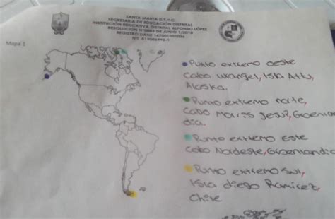 en el mapa 1 indica los límites geograficos y puntos extremos de