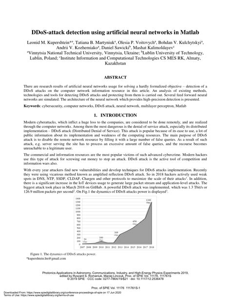 pdf ddos attack detection using artificial neural networks in matlab