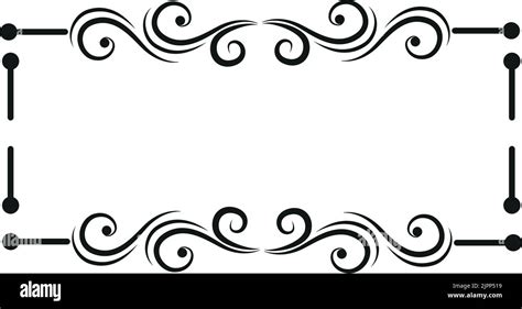 Blank Template For Text Isolated Text Box Vector Ornaments
