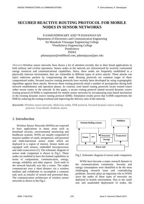 pdf secured reactive routing protocol for mobile … · secured reactive routing protocol for