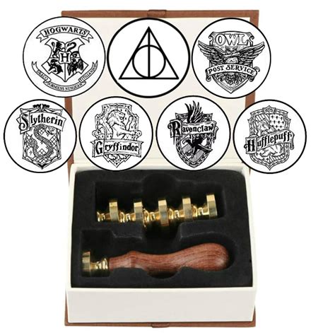ONWISE Juego De Sellos De Cera 7 Sellos De Cera De Sellado Hogwarts