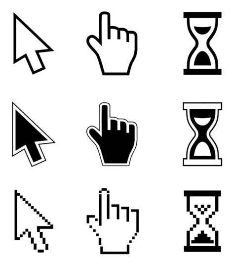 Click Here Mouse Cursors Set Stock Vector Image By Stanokkk 49285179