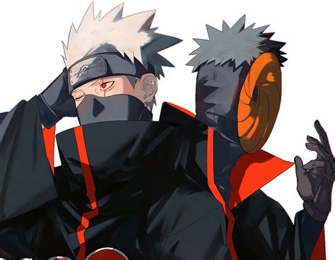 Kakashi Ve Tobi Pixiv Id Taraf Ndan Anime Akatsuki Kakashi