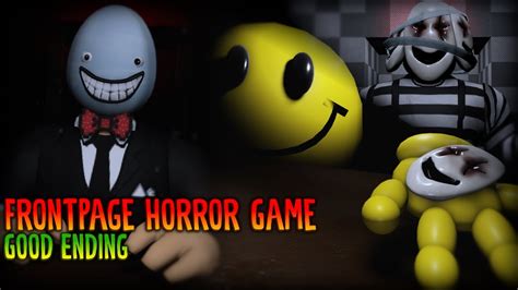 ROBLOX Frontpage Horror Game Good Ending Full Walkthrough YouTube