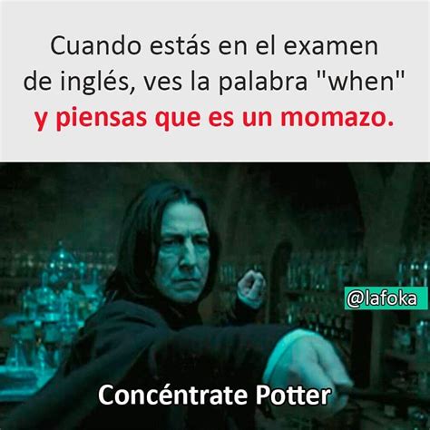 Cuando estás en el examen de inglés ves la palabra when y piensas