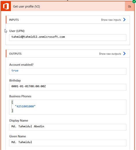 Get User Properties With Get User Profile Action In Power Automate