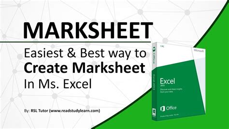 how to create marksheet in ms excel excel marksheet formula 2018 youtube