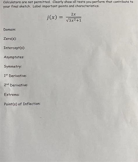 solved calculators are not permitted clearly show all tests