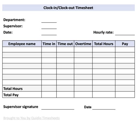 7 Free Timesheet Templates Microsoft Excel Google Sheets PDF Quidlo