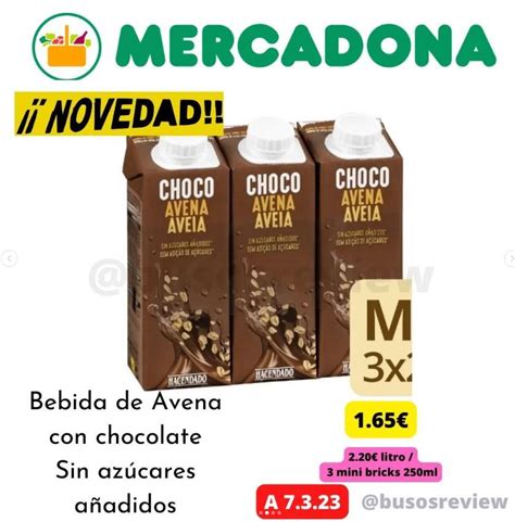 BEBIDA AVENA MERCADONA Una De Las Bebidas Imprescindibles En Las
