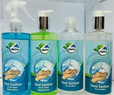 Alcohol Based Liquid Hand Sanitizer 500Ml Pack Application Hospital At