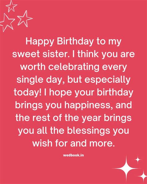 200 Best Birthday Wishes For Your Sister 43 OFF