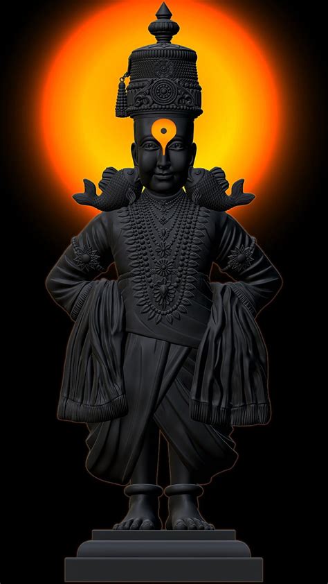 Vitthal Orange Black Theme Black Theme Dark HD Phone Wallpaper