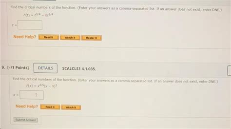 solved find the critical numbers of the function enter