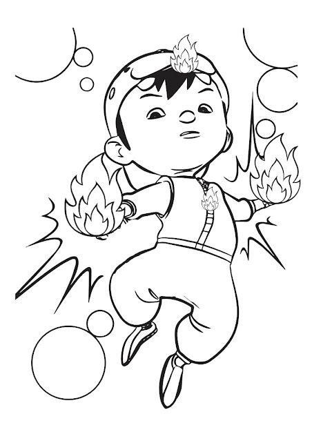 Boboiboy Solar Boboiboy Supra Coloring Pages Printable Coloring Pages