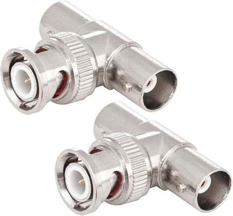 Amazon BNC Splitter 2 Pack BNC Male To Dual Female Coax Adapter