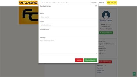 fastclassified classified html css and javascript template