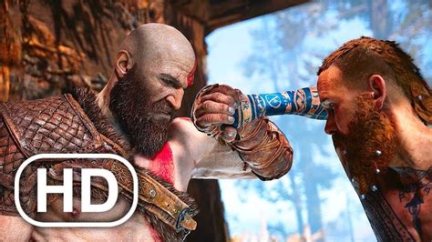 Kratos VS Baldur Final Boss Fight On Dragon Portal Fight Cut Scenes