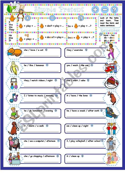 Simple Present Affirmative Negative Interrogative Easy To Understand