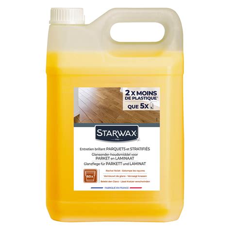 Entretien brillant pour parquets et sols stratifiés STARWAX 5L Leroy