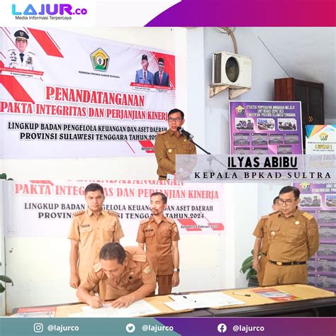 Gercep 91 ASN BPKAD Sultra Teken Pakta Integritas Dan Perjanjian