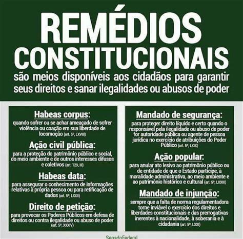 Quais Remédios Constitucionais São Gratuitos BRAINCP