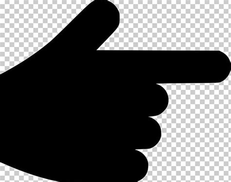 Index Finger Pointing Computer Icons Index Point PNG Clipart Black