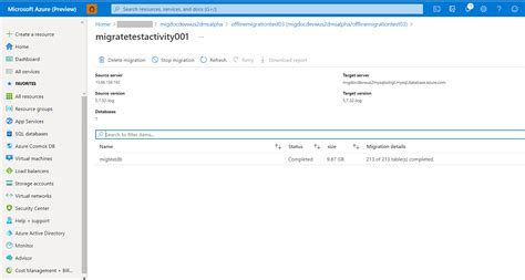esercitazione eseguire la migrazione di mysql in database di azure per mysql offline mediante