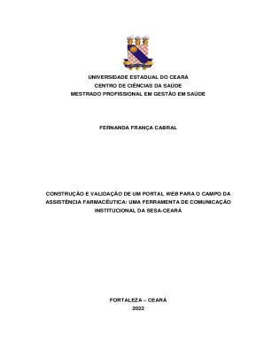 Fillable Online Mestrado E Doutorado Stricto Sensu Em Cincias Da Sade