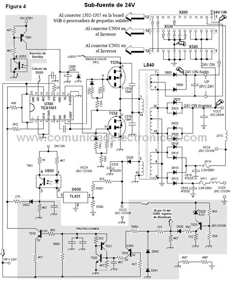 Reparando Fuentes En Televisores Lcd In Circuit Diagram