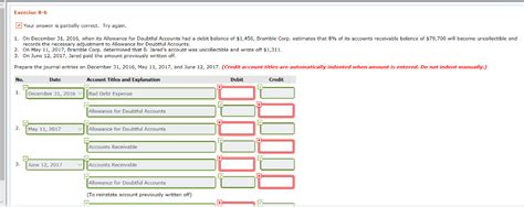 Solved Exercise 8 6 Your Answer Is Partially Correct Try Chegg