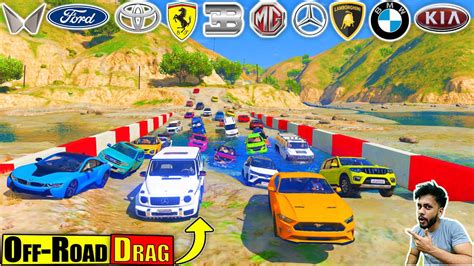 GTA 5 Indian Suv And Super Sports Car Off Road Drag Race GTA 5 YouTube