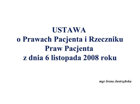 Prawa Pacjenta PPT