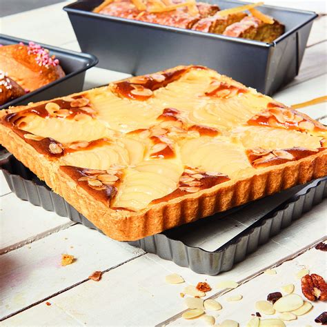 Moule Tarte Carr Fond Amovible Acier Antiadh Sif Acier Revetu