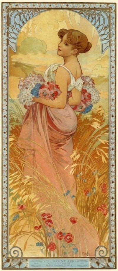 Alphonse Mucha Summer