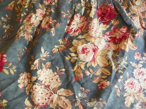 RALPH LAUREN CHADWICK 100 COTTON BLUE FLORAL QUEEN BEDSKIRT 15 DROP