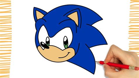 Como Dibujar A La Cara De Sonic I Paso A Paso Youtube