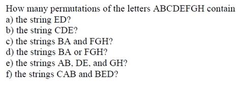 solved how many permutations of the letters abcdefgh contain