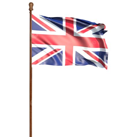 United Kingdom Flag With Pole United Kingdom Flag Waving United