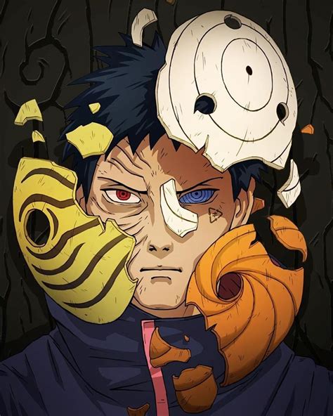 Obito Uchiha Broken Mask Anime Naruto Anime Akatsuki