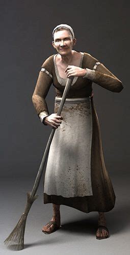 Old Woman Charakterdesign Figur Fantasy