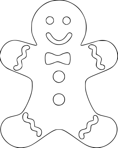 Coloriage Bonhomme pain d épice à imprimer sur COLORIAGES info