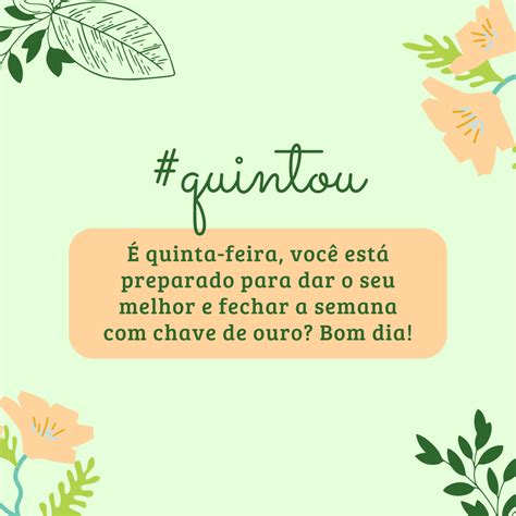 50 mensagens de bom dia quinta feira que trazem ânimo para sua manhã