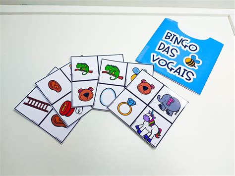 BINGO DAS VOGAIS Pedagogia Sem Verba