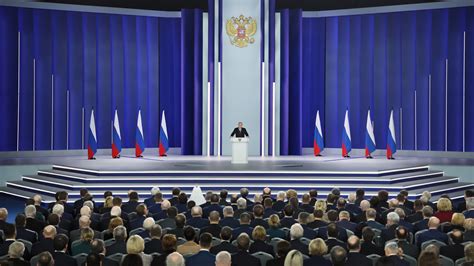Putins Rede zur Lage der Nation Glaube an imperiale Größe