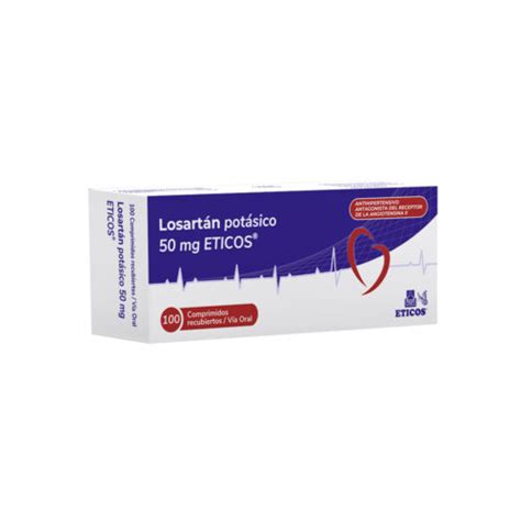 Losartán Potásico 50 mg Eticos Paraguay
