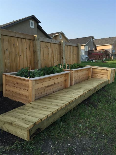 Custom Built Cedar Planters Pine Main Garden Boxes Raised Garden