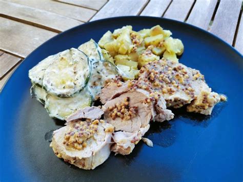 Filet Mignon De Porc R Ti La Moutarde L Ancienne Courgettes